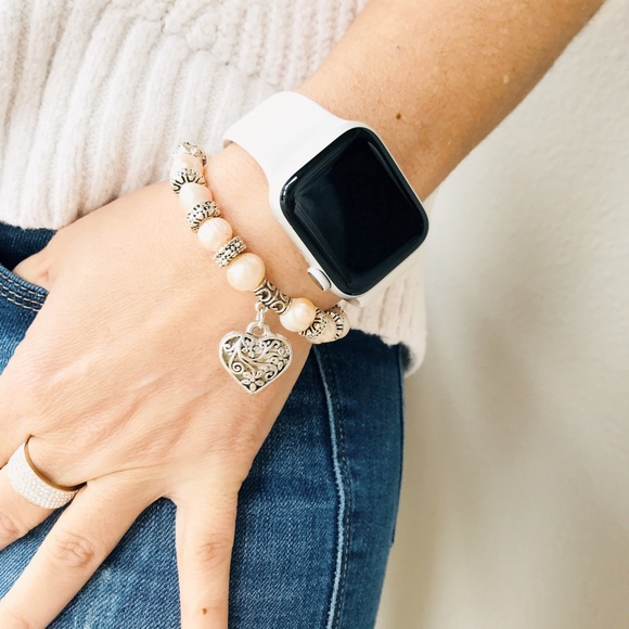 Divine Pearls | Jewelry | Nwt Sterling Silver Peach Color Love Bracelet ...